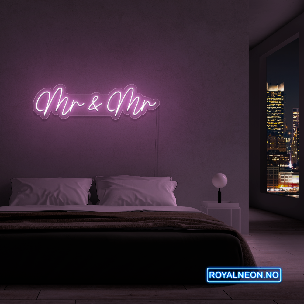 "Mr & Mr" LED NEONSKILT. – Royalneon.no