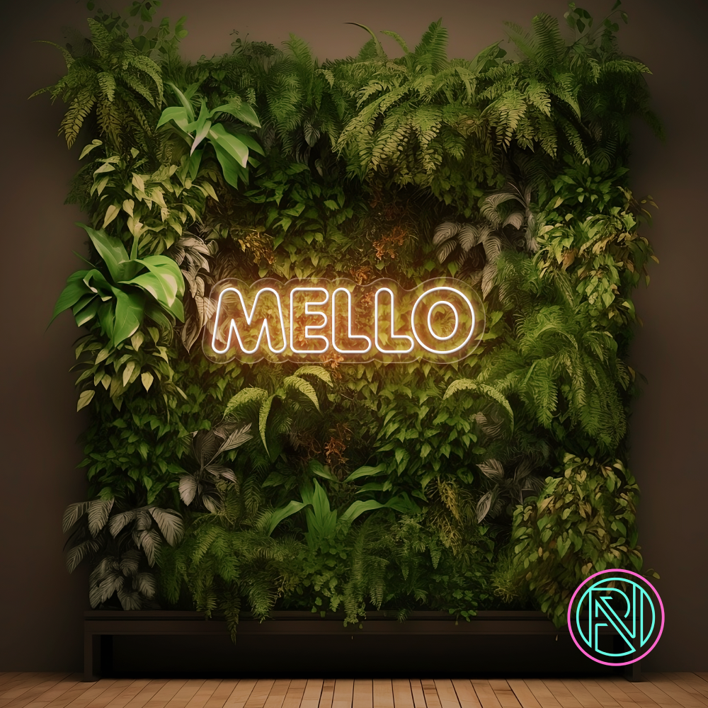 "MELLO" Led Neonskilt. – Royalneon.no